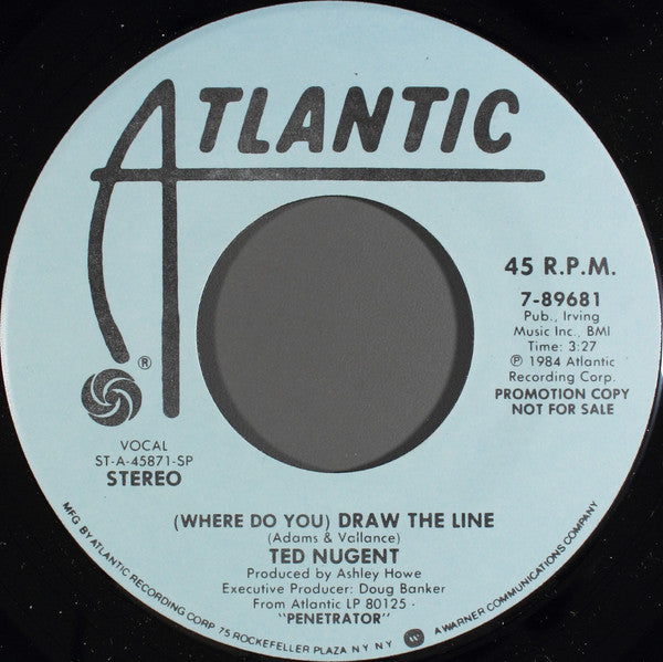 Ted Nugent – (Where Do You) Draw The Line – Wax Broker